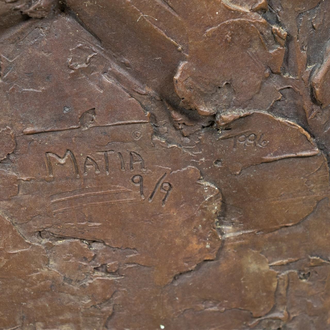 Walter Matia | WALTER MATIA IN THE BRANCHES 1996 SIGNED BRONZE (1996 ...