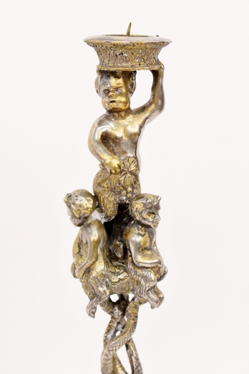 Continental School, 19th Century | Pair of Satyr & Serpent Form ...