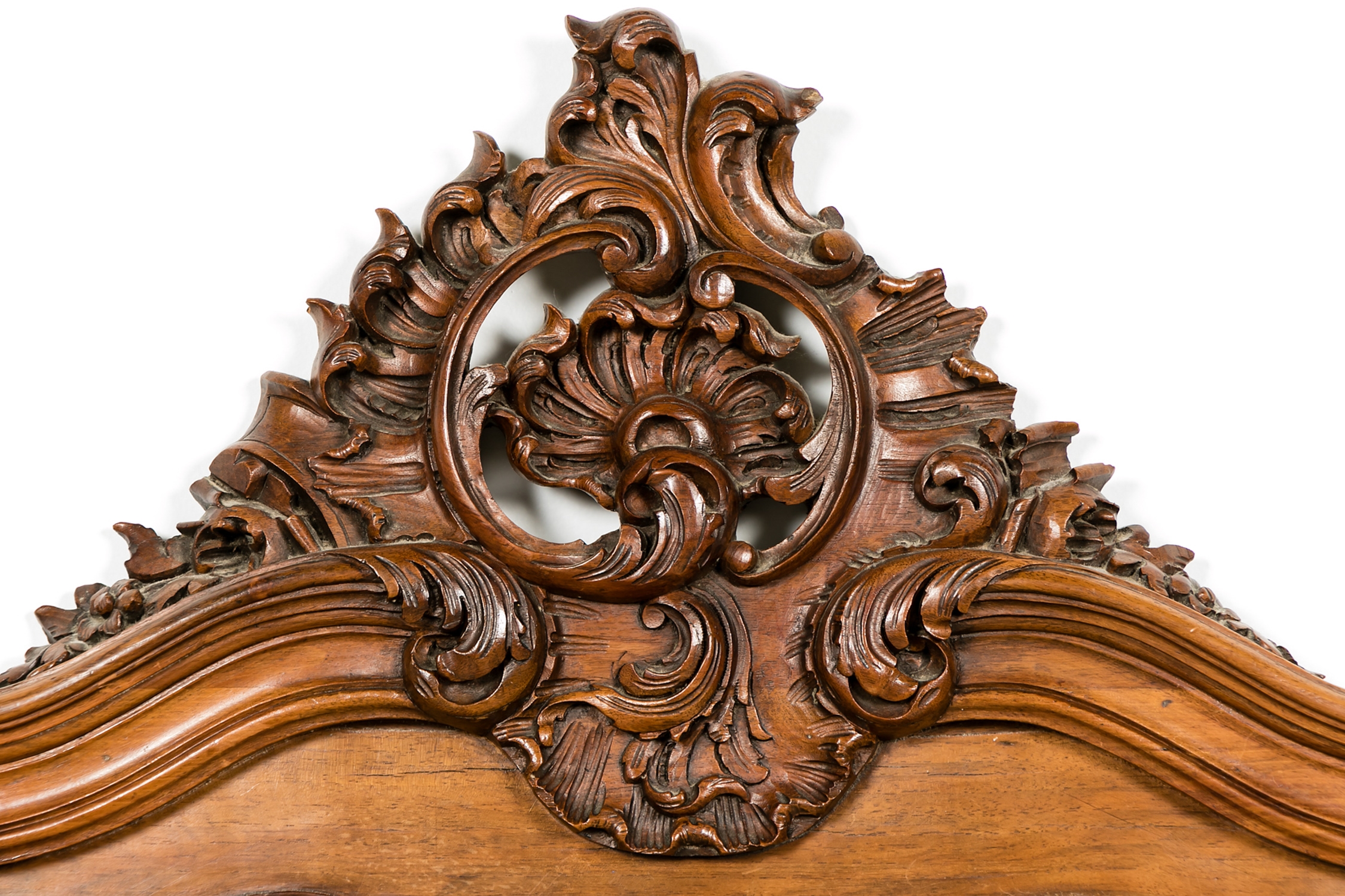 Unknown | 19th Century Rococo Ornately Carved Bed Frame (19th Century ...