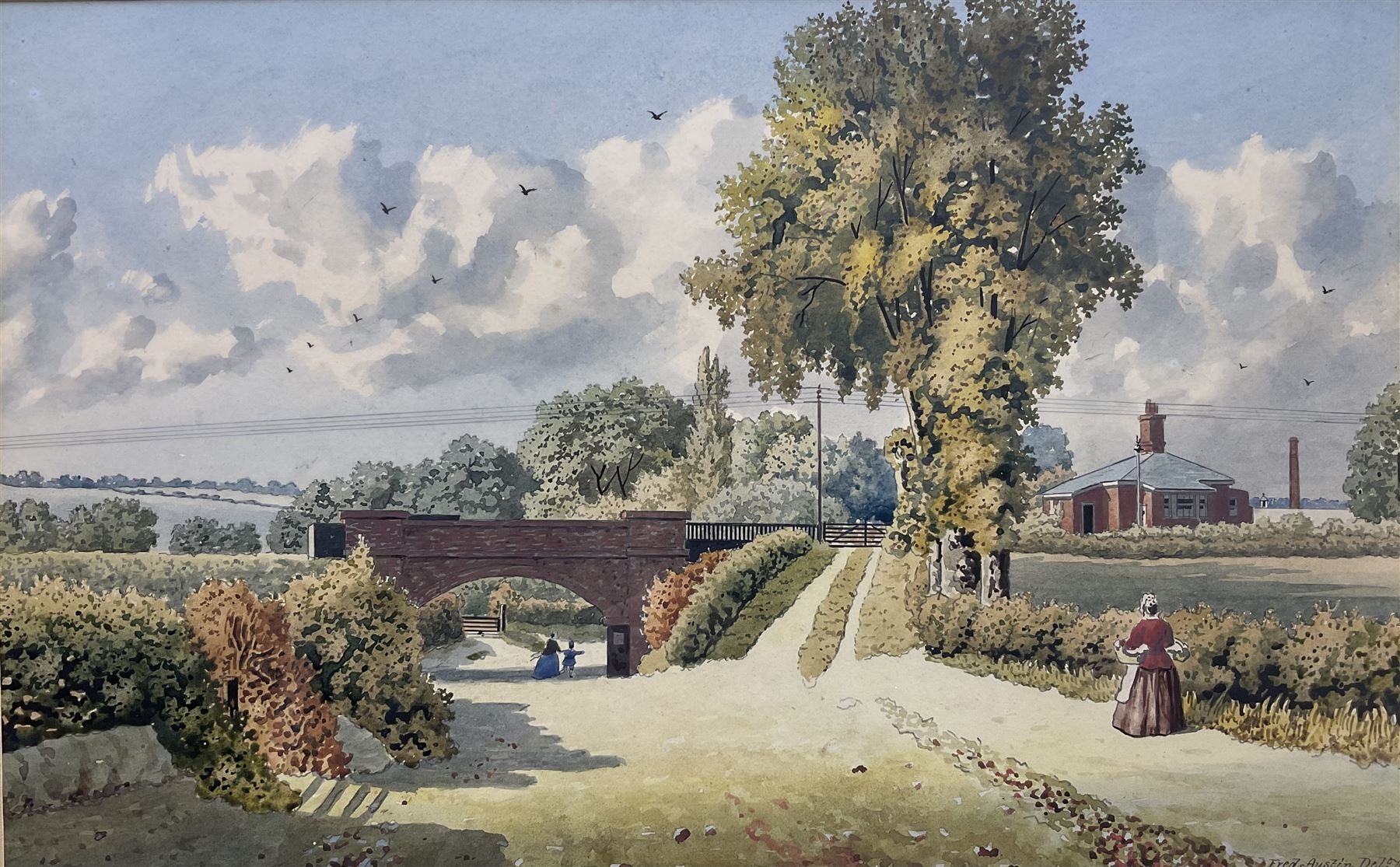 William Frederick Austin | The Country Line (1876) | MutualArt