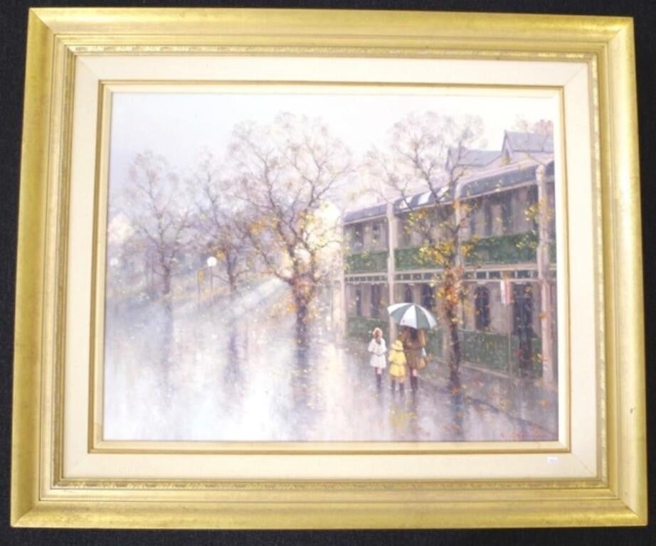 Ramon Ward Thompson | Ramon Ward-Thompson (1941 - ) Autumn on Argyle St ...