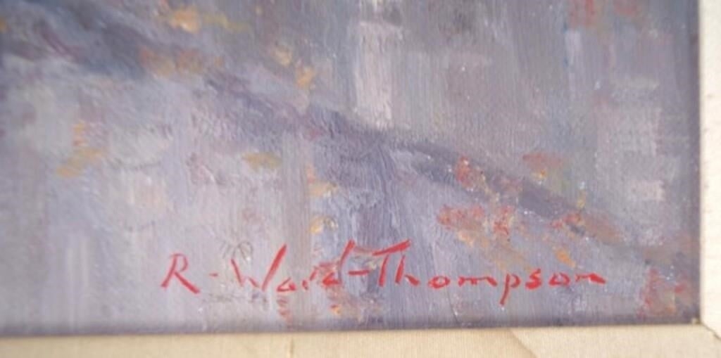 Ramon Ward Thompson | Ramon Ward-Thompson (1941 - ) Autumn on Argyle St ...