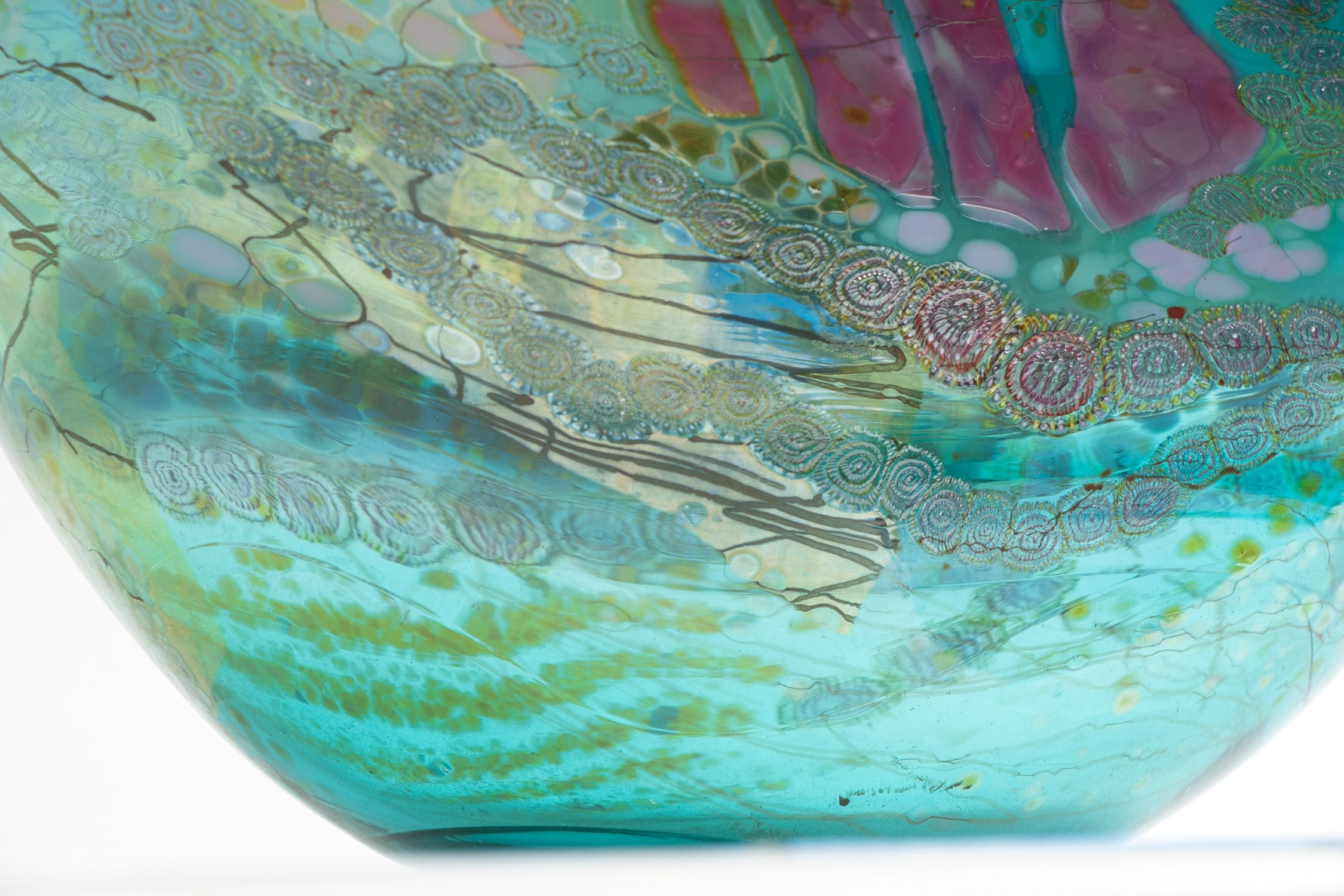 Tim Lazer | Large Studio Art Glass Vase, Manner of Tim Lazer | MutualArt