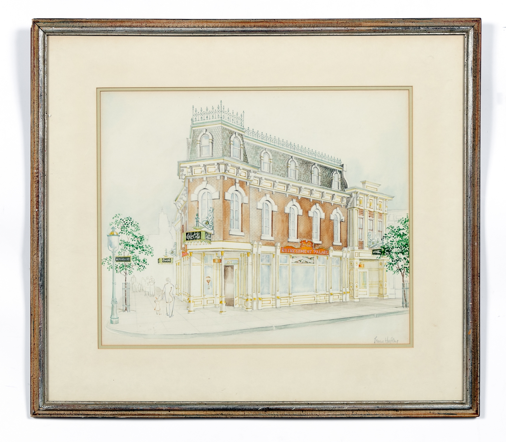 Bruce Hafley | Bruce Hafley Signed Watercolor, Coca-Cola Building ...