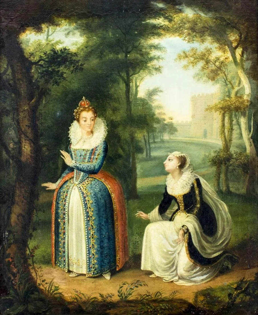 Ella M. Hilliard | Park Scene with Two Ladies | MutualArt