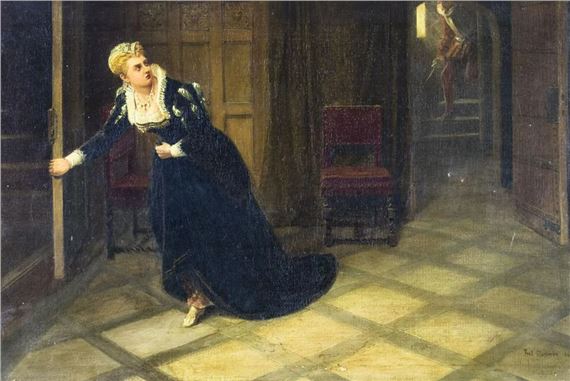 Frederick Alfred Slocombe | A Narrow Escape (1876) | MutualArt