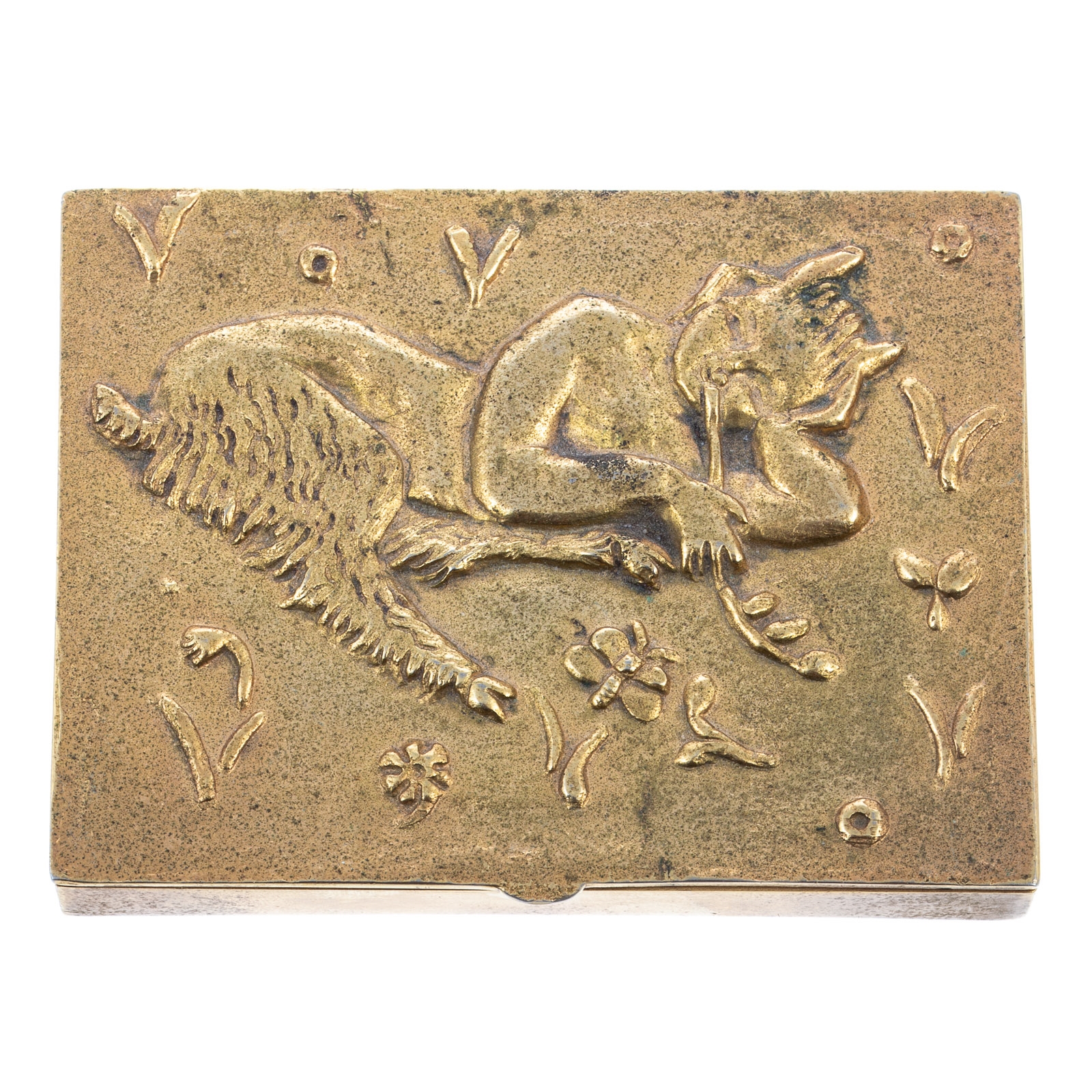 Line Vautrin | A Line Vautron Gilt Bronze Compact (1960s) | MutualArt