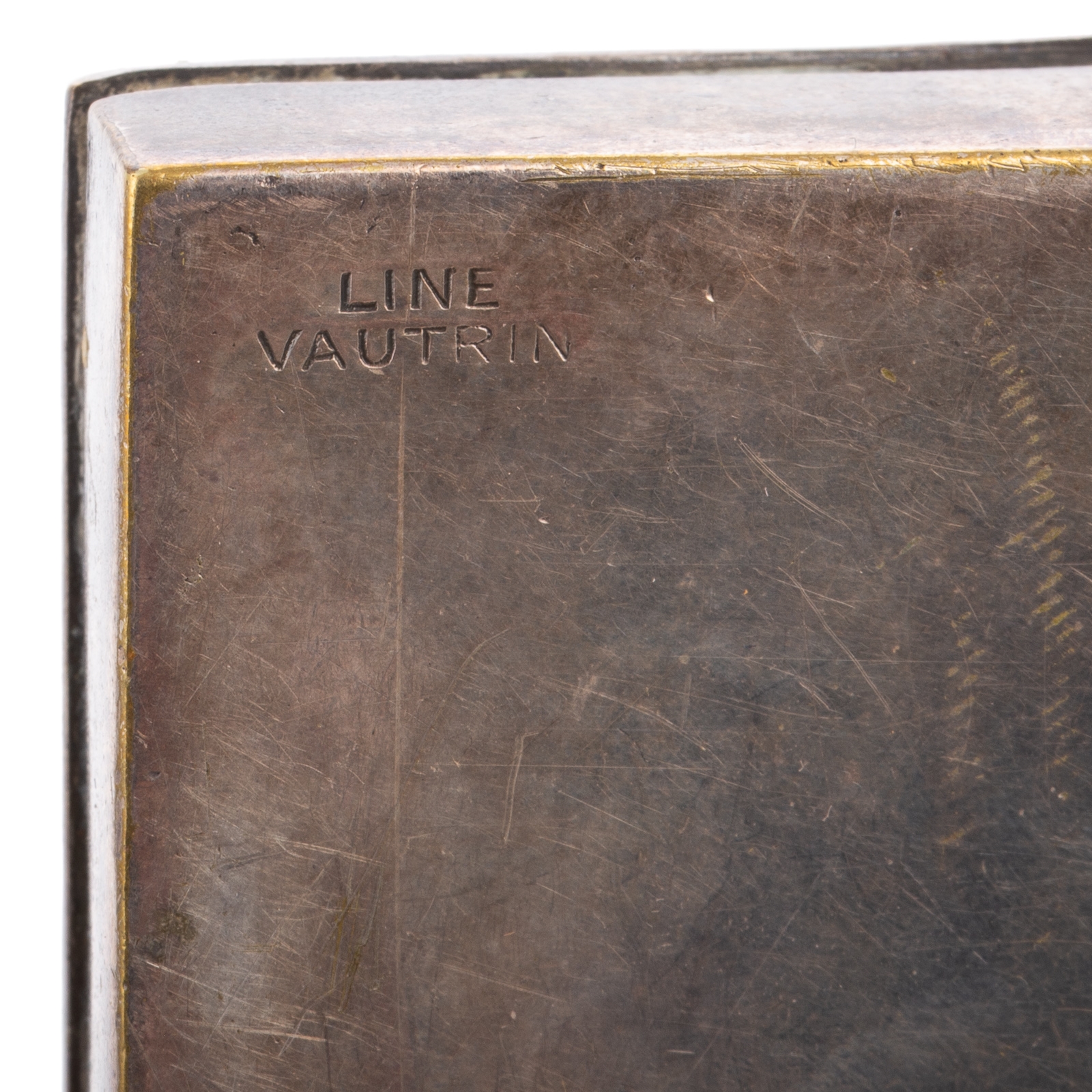 Line Vautrin | A Line Vautrin Silvered Bronze Compact (1960s) | MutualArt