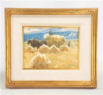 Loren Entz | Indian with Headdress | MutualArt