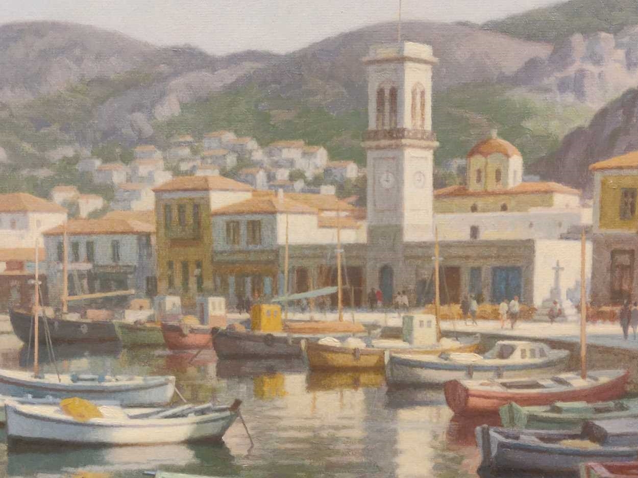 Edward Albert Hickling | a pair of Grecian harbour scenes (1913 ...