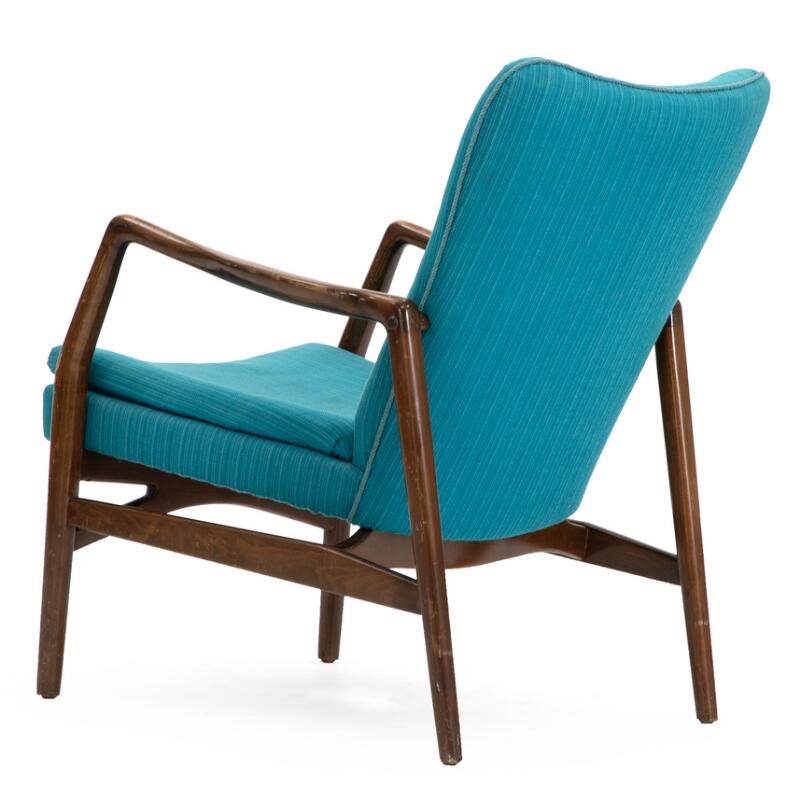 Kurt Olsen | Easy chair with stained beech frame | MutualArt