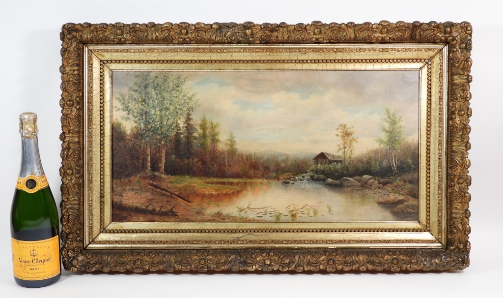 Arthur Wesley Dow | Arthur Wesley Dow River Forest Landscape Painting ...