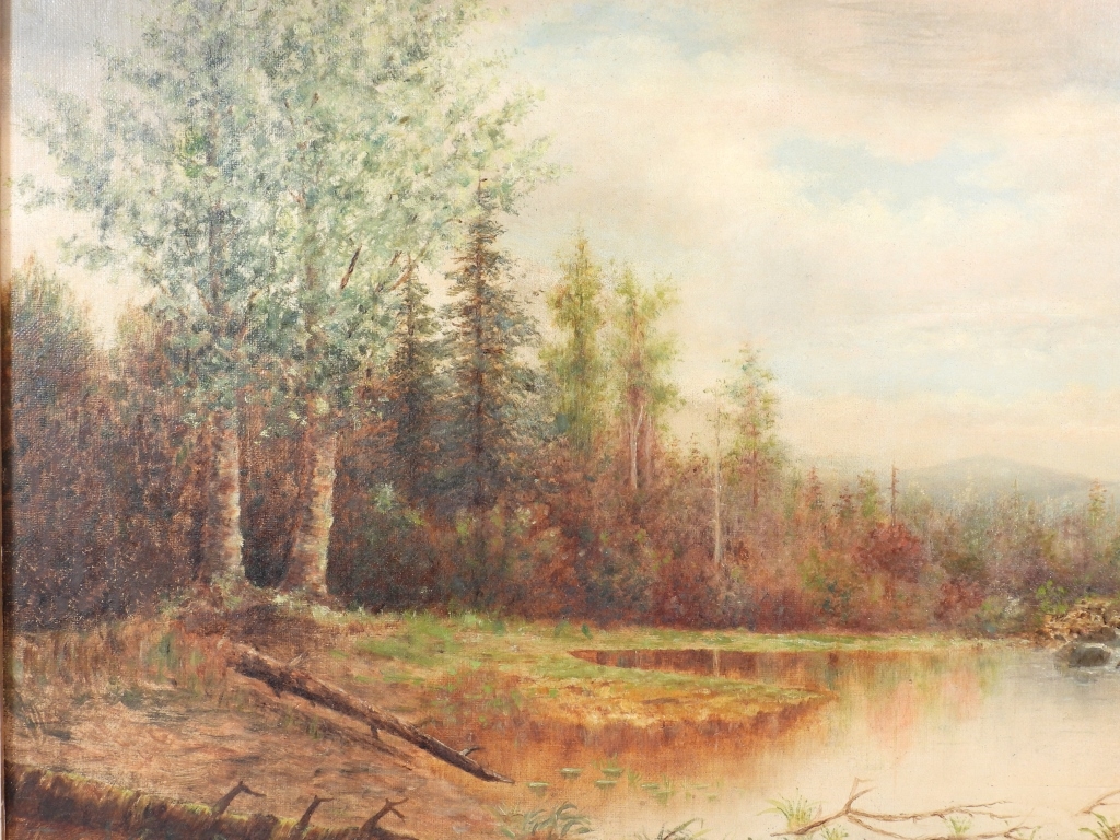 Arthur Wesley Dow | Arthur Wesley Dow River Forest Landscape Painting ...