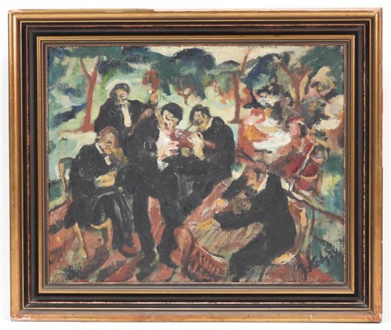 Július Jakoby | Julius Jakoby Impressionist Musicians Painting | MutualArt