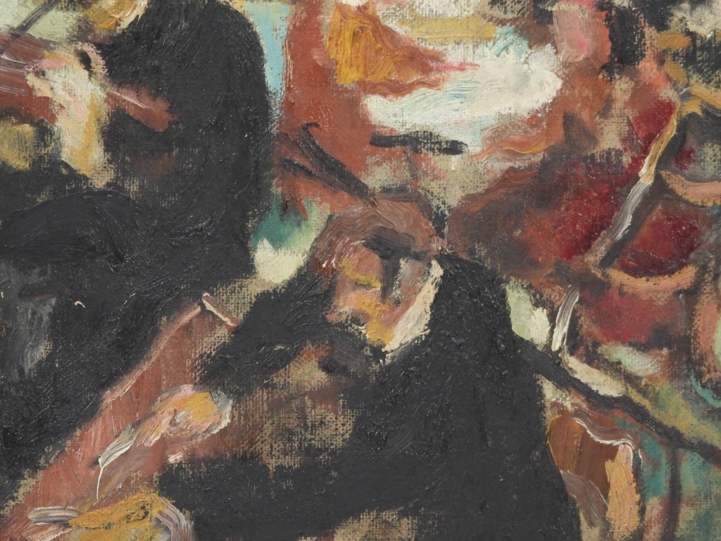 Július Jakoby | Julius Jakoby Impressionist Musicians Painting | MutualArt