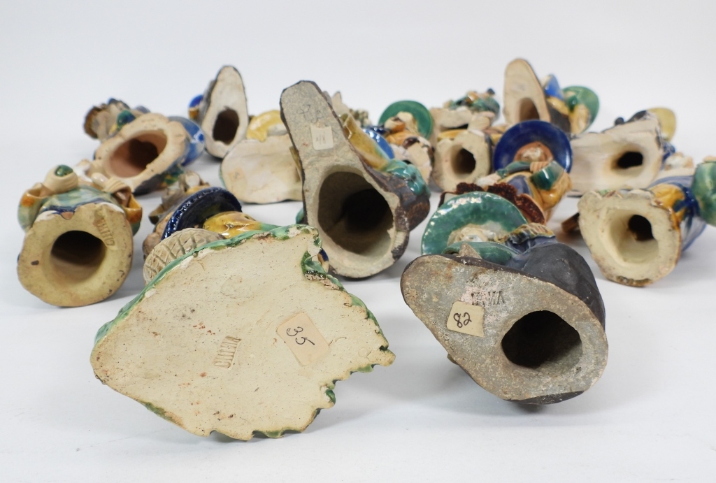 Chinese School, 20th Century | 17PC Chinese Mud Figures | MutualArt