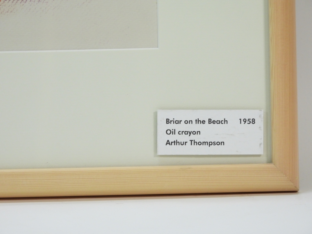 Arthur Thompson | Arthur Thompson Beach Oil Crayon Drawing | MutualArt