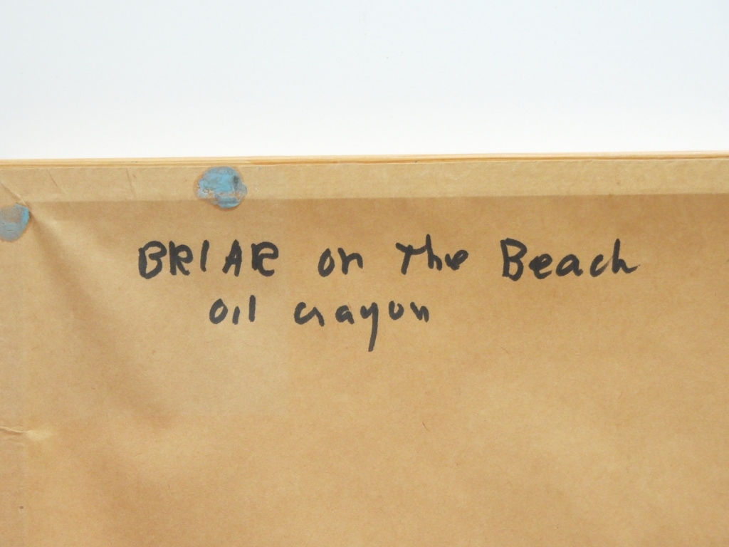 Arthur Thompson | Arthur Thompson Beach Oil Crayon Drawing | MutualArt