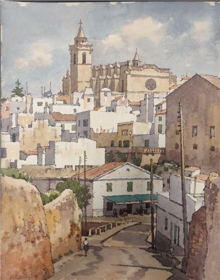 Edward Albert Hickling | A collection of nine Mediterranean scenes ...