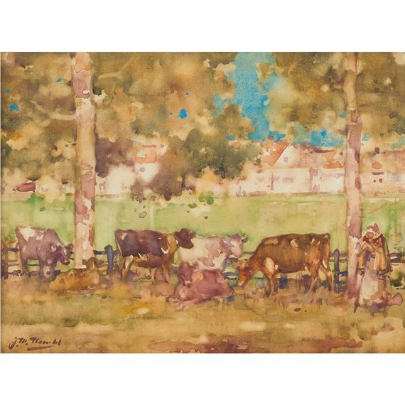 James Watterson Herald | CATTLE IN WOODLAND | MutualArt