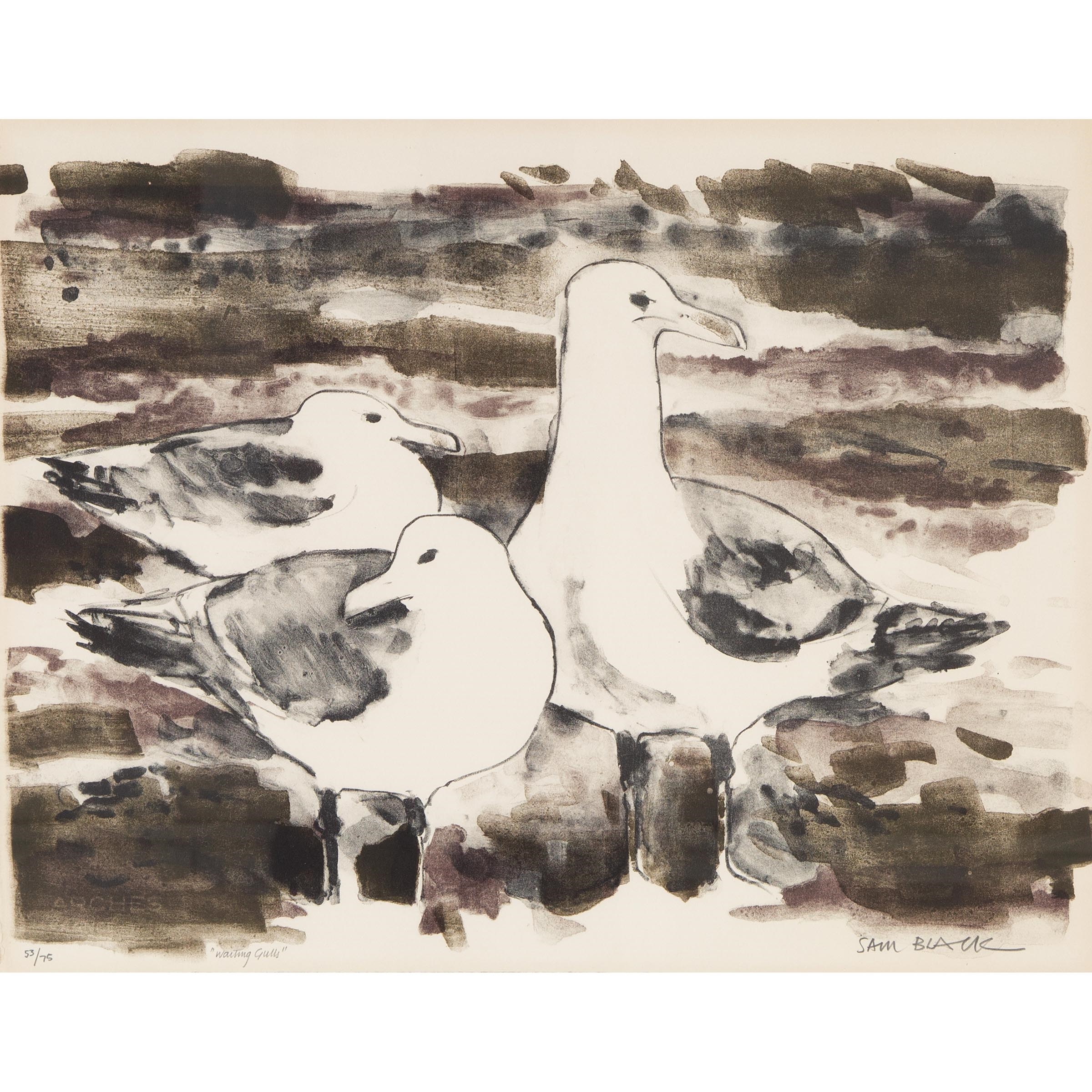 Sam Black | WAITING GULLS | MutualArt