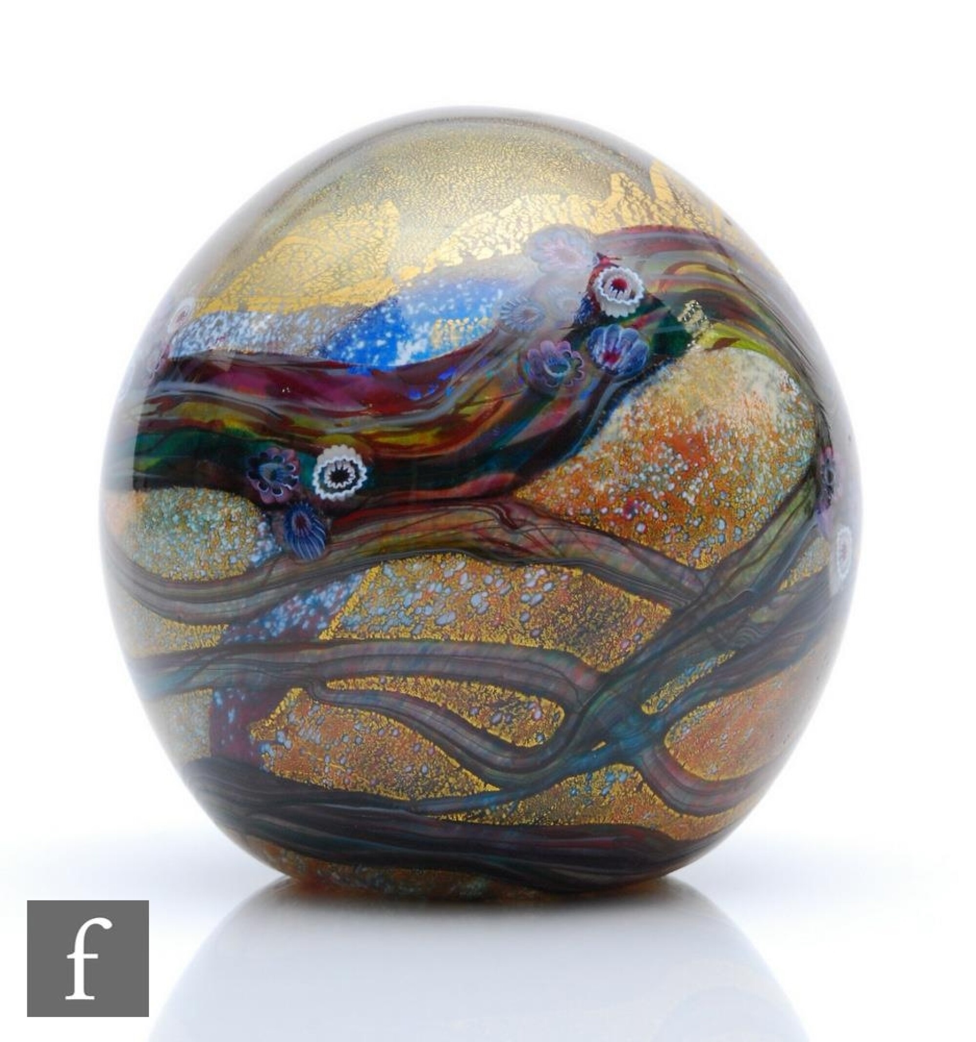 Jonathan Harris | A contemporary studio glass paperweight | MutualArt