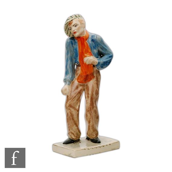 Friedrich Siegfried Goldscheider | A 1930s Art Deco male figure in the ...