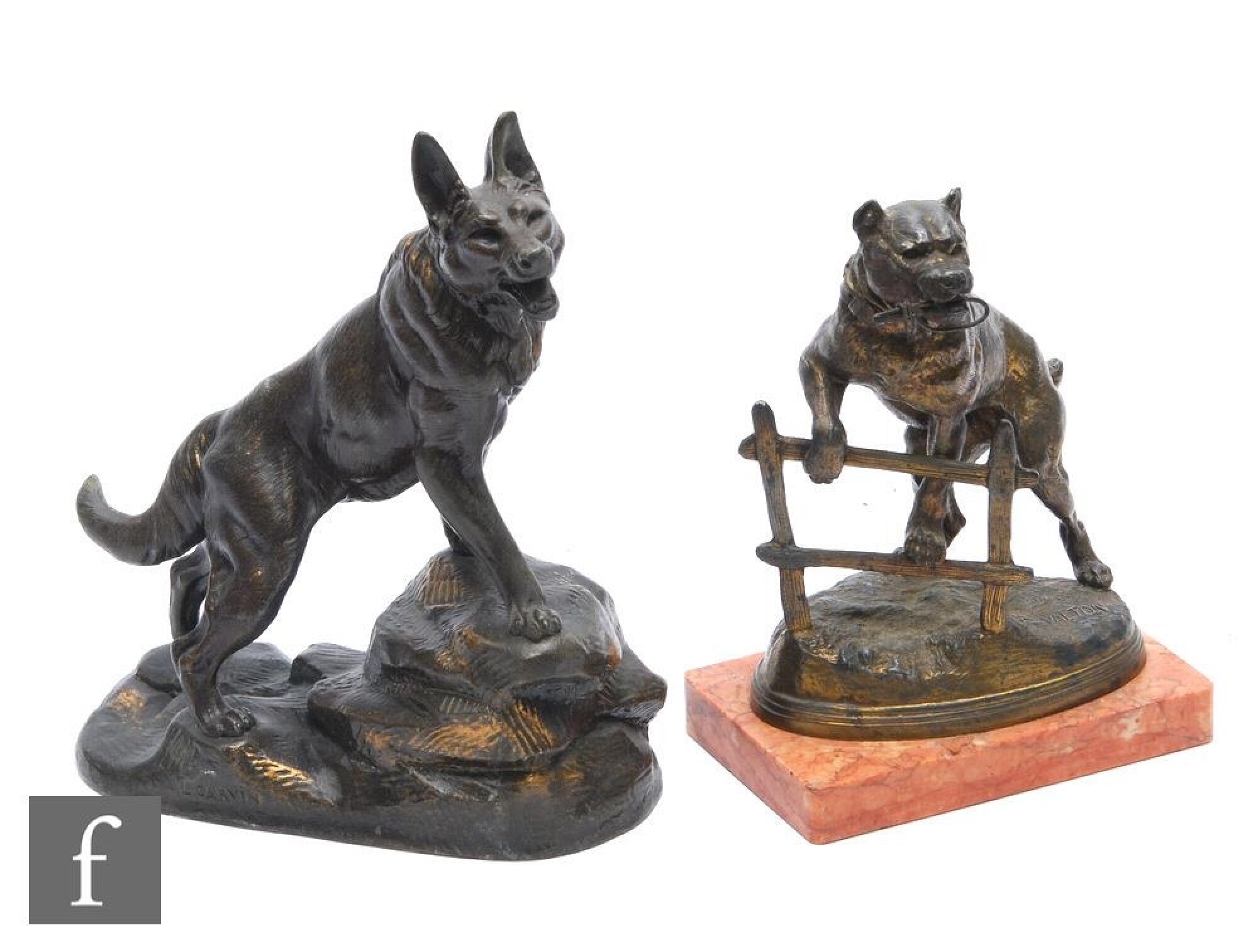 Charles Valton | A 20th Century bronzed spelter figure | MutualArt
