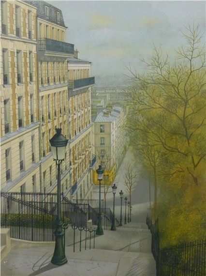 André Renoux | La Rue Maurice Utrillo | MutualArt