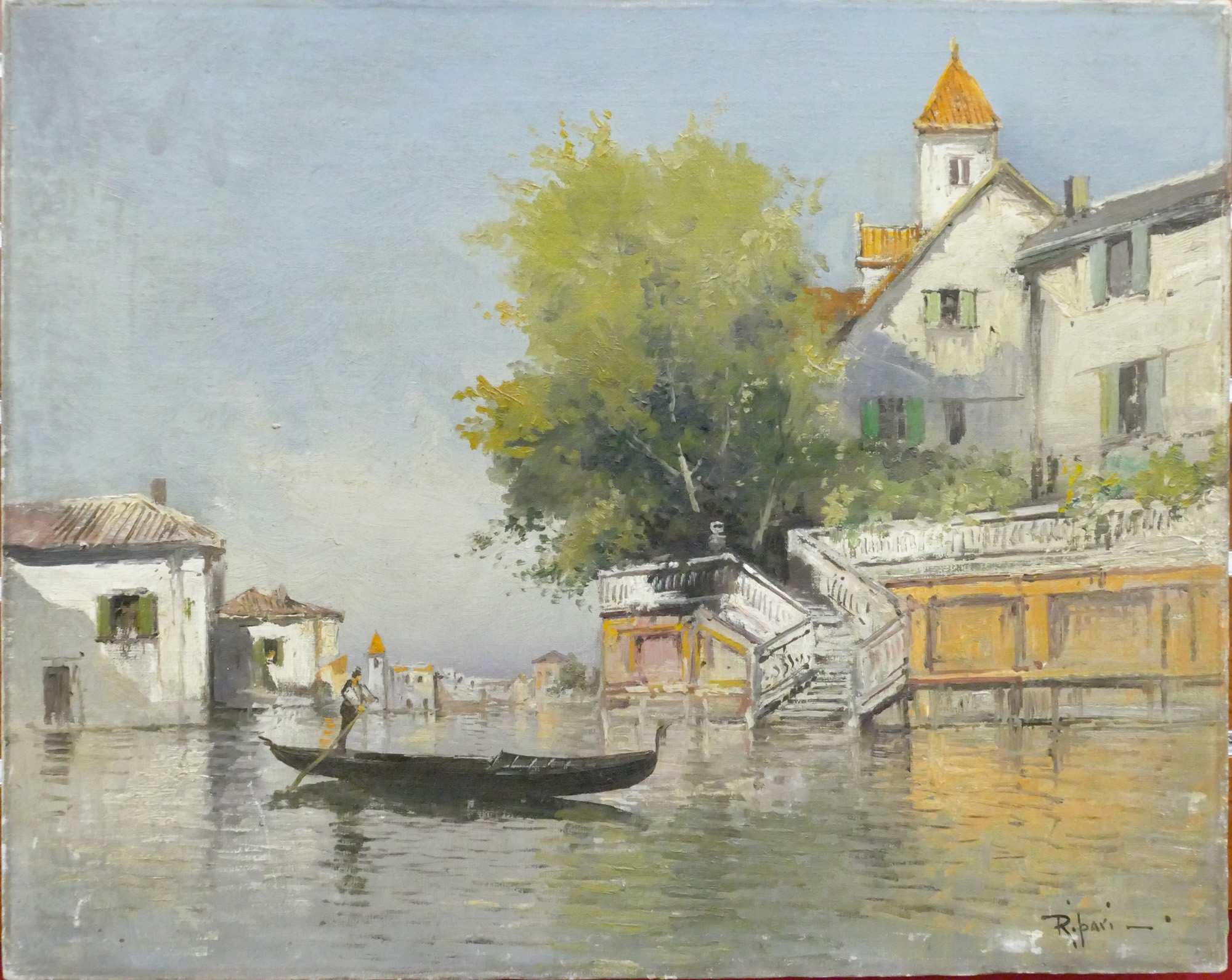 Virgilio Ripari | Virgilio Ripari (1842-1901 Italian) ''Venice Scene ...