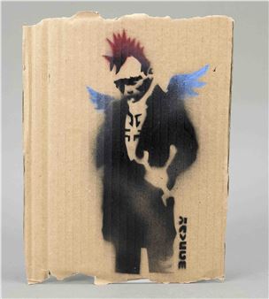 Banksy | Punk with angel wings | MutualArt