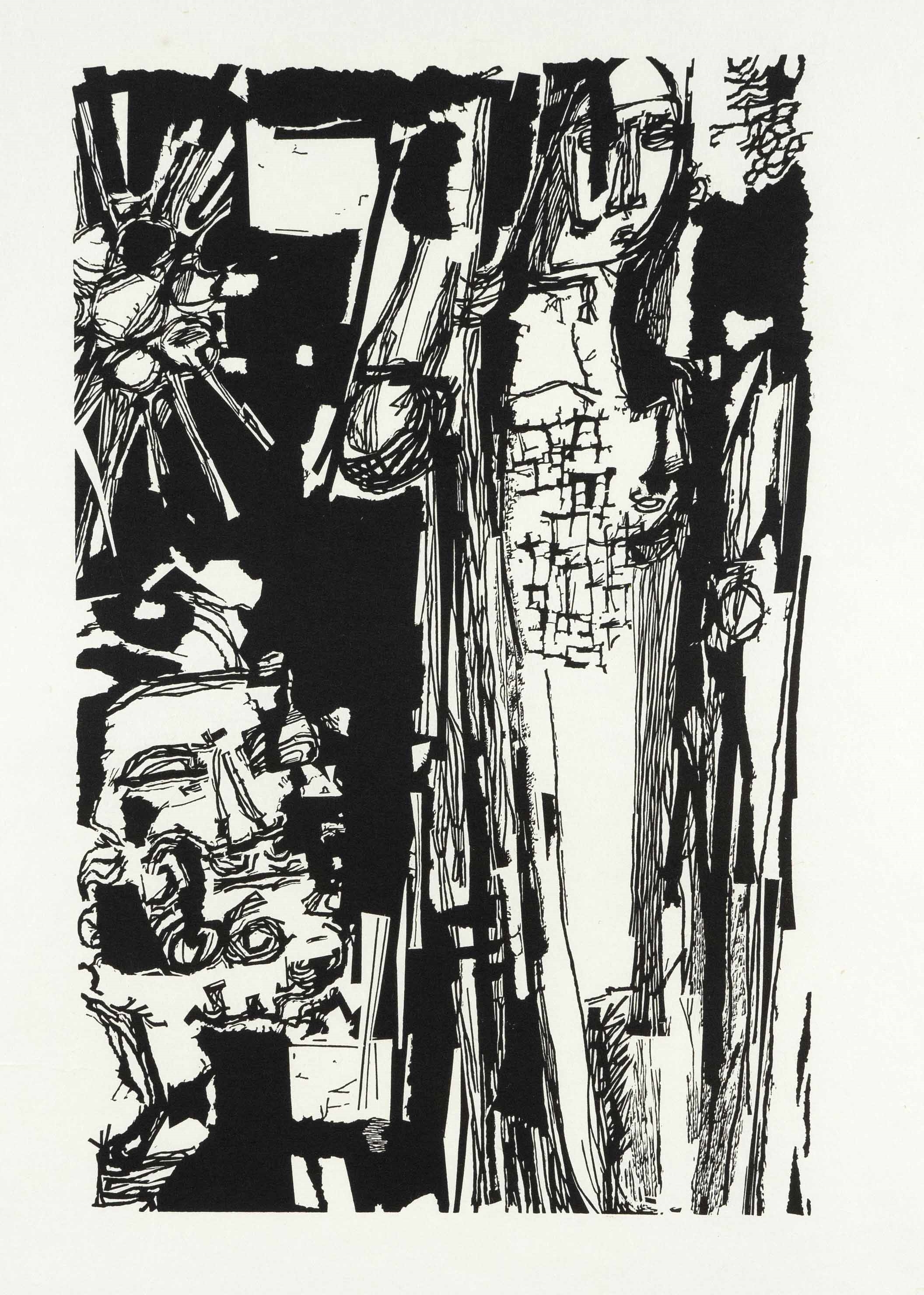 Hans Orlowski | set of 5 large woodcuts: three of them signed by hand ...