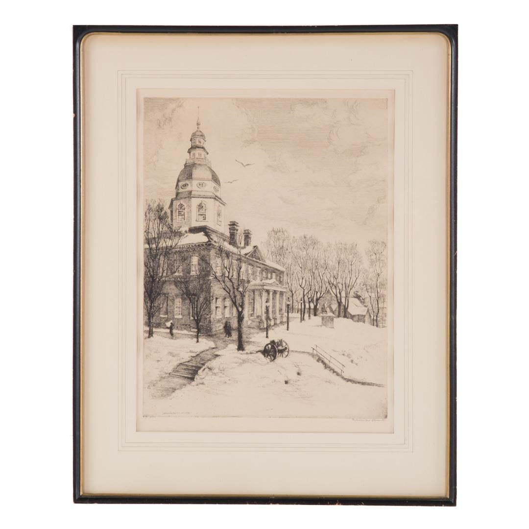 Gabrielle de Veaux Clements | State House, Annapolis (1928) | MutualArt