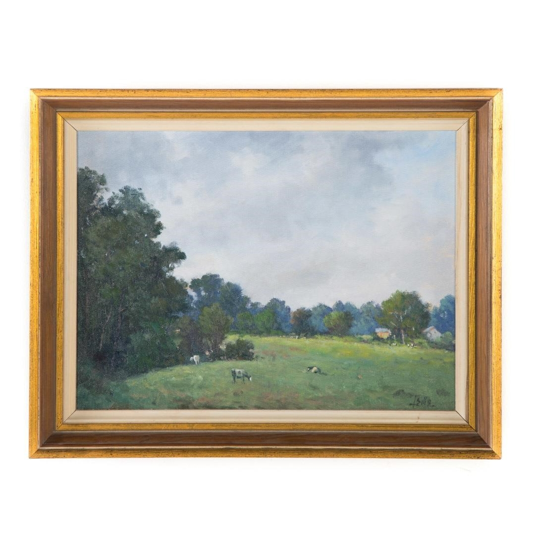 John Brandon Sills | Landscape with Cattle, | MutualArt