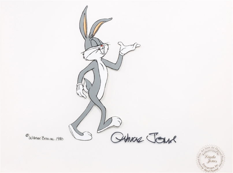Chuck Jones | Bugs Bunny hand painted animation celluloid | MutualArt
