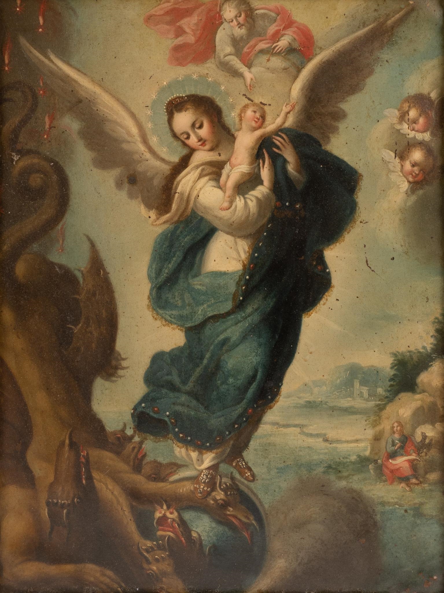 Mexican School, 19th Century | La Virgen de Apocalipsis (19th Century ...