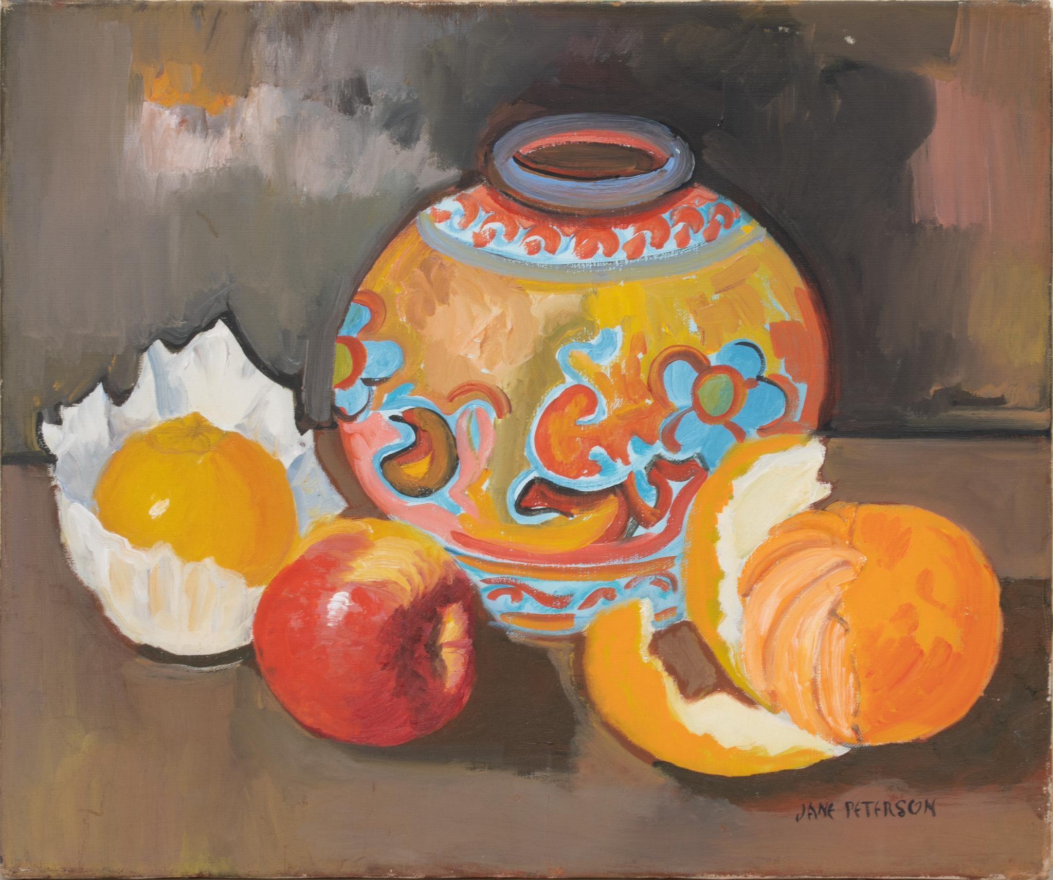Jane Peterson | Still Life with Orange | MutualArt