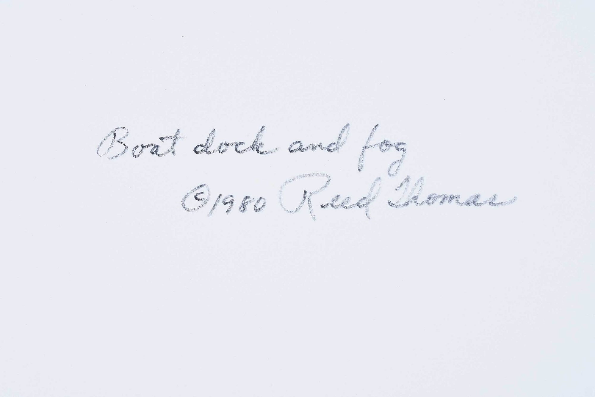 Reed Thomas | Dock and Water Scene (1980) | MutualArt
