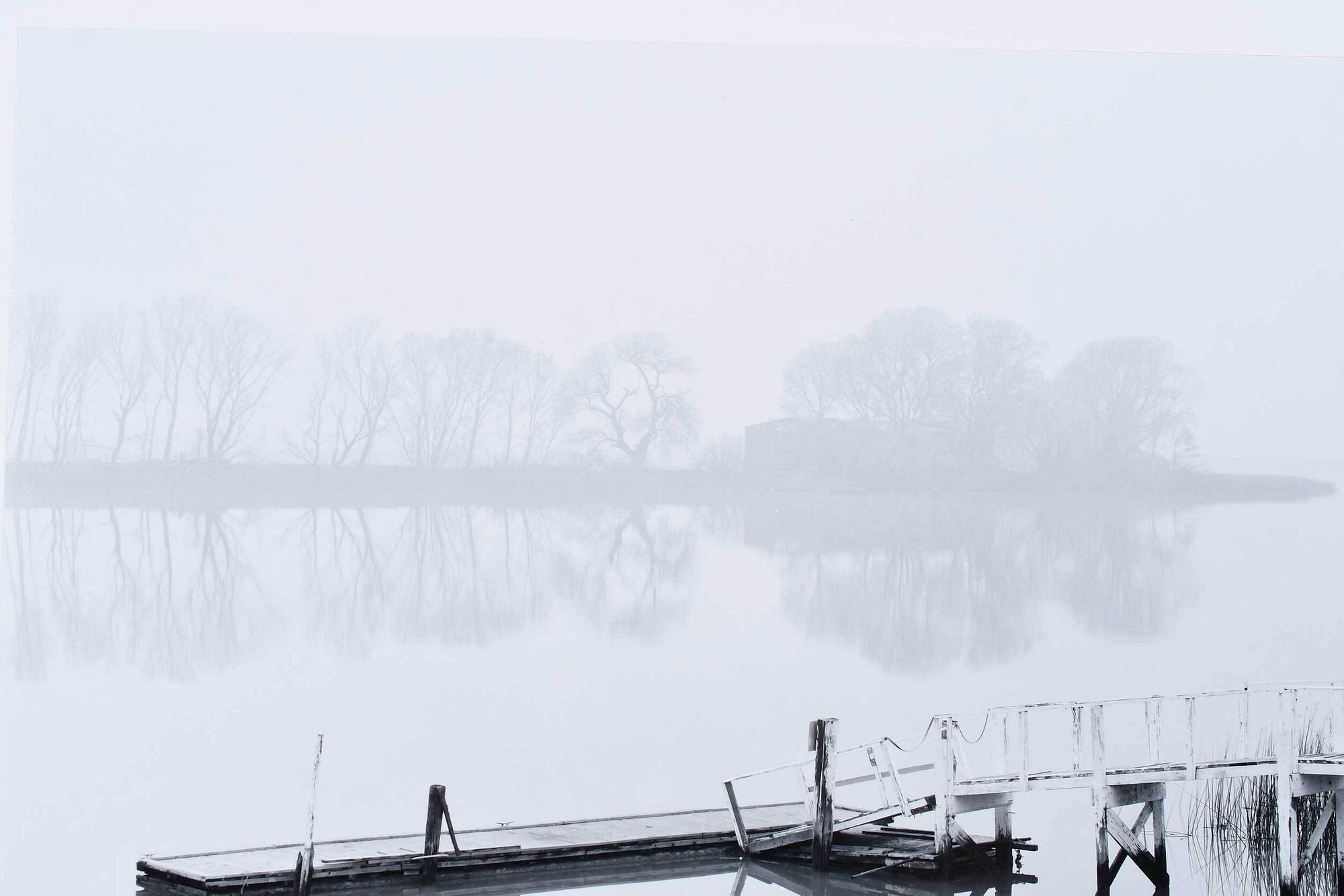 Reed Thomas | Dock and Water Scene (1980) | MutualArt