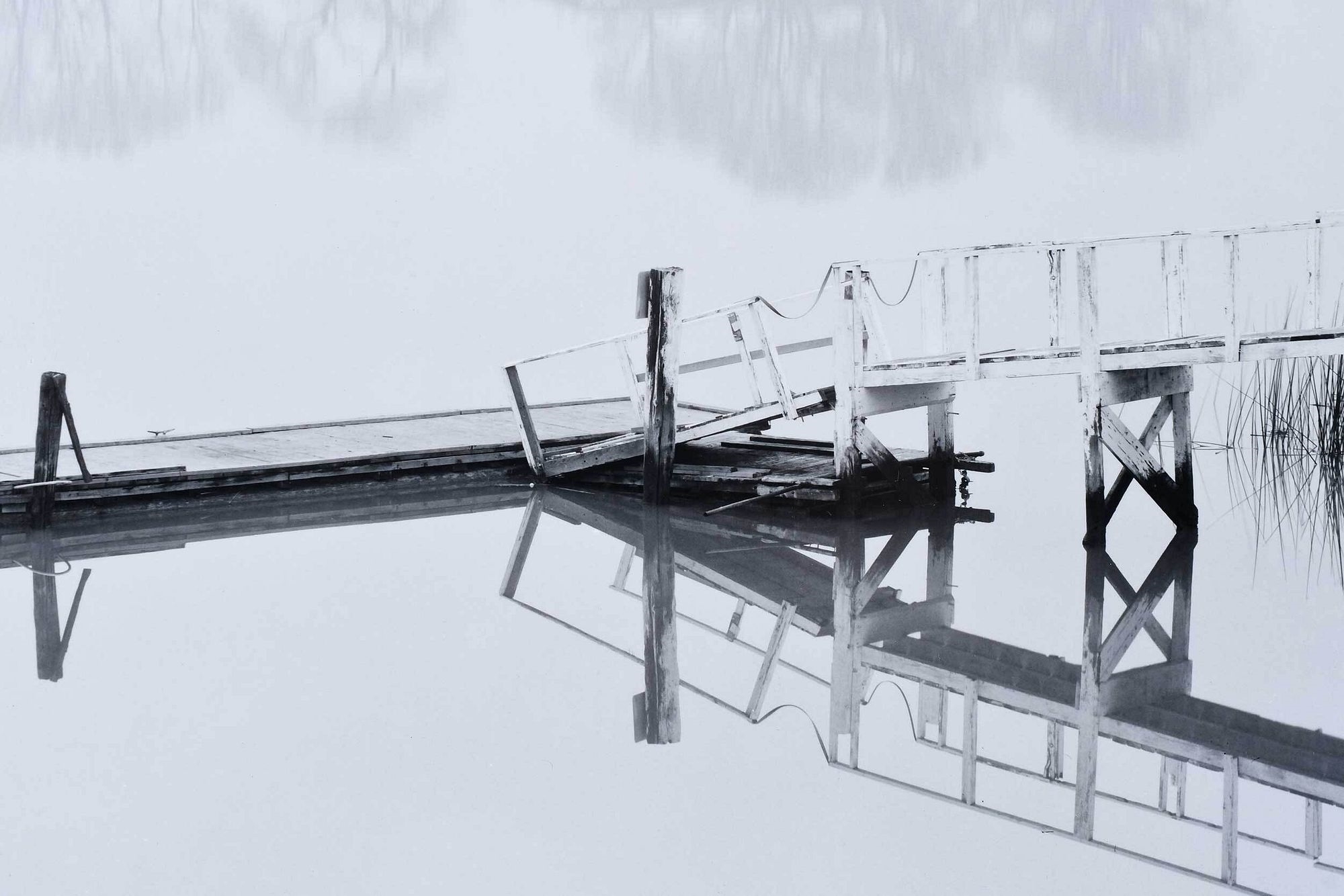 Reed Thomas | Dock and Water Scene (1980) | MutualArt