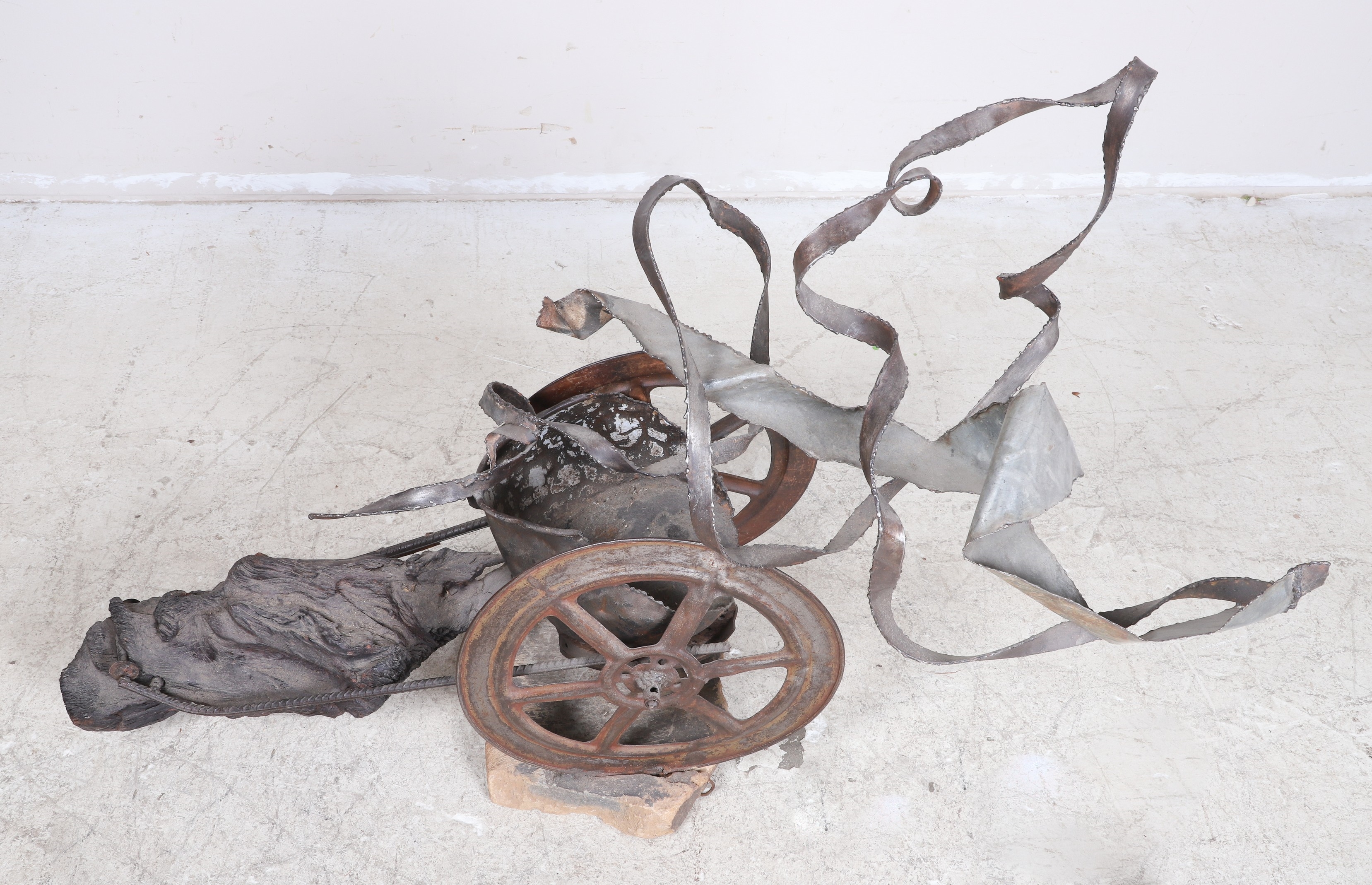 Collen Mutasa | b 1972) Brutalist Chariot Sculpture | MutualArt