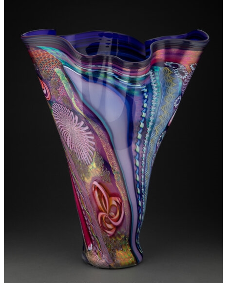 James Nowak | Large James Nowak Glass Vase | MutualArt