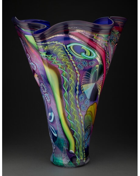 James Nowak | Large James Nowak Glass Vase | MutualArt