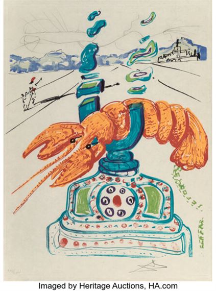 Salvador Dalí | Cybernetic Lobster Telephone, | MutualArt