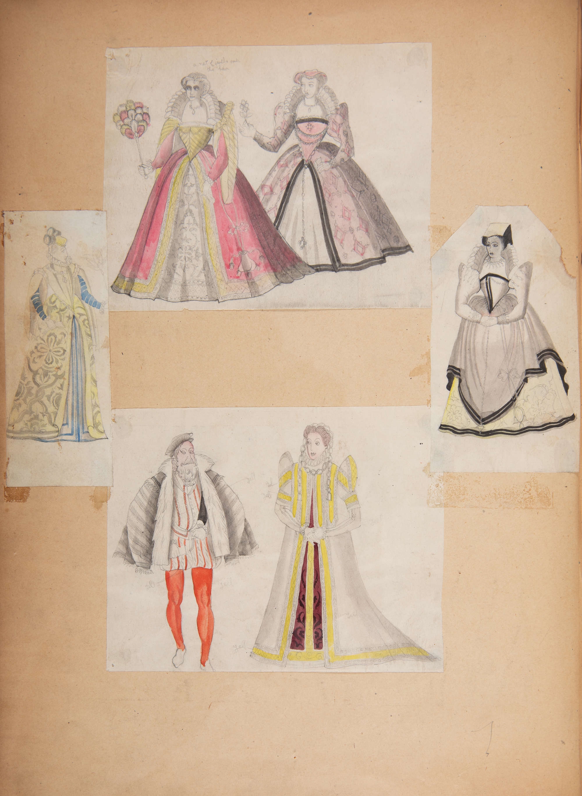 Edward Bawden | A scrapbook of costume and fashion designs inscribed 'E ...