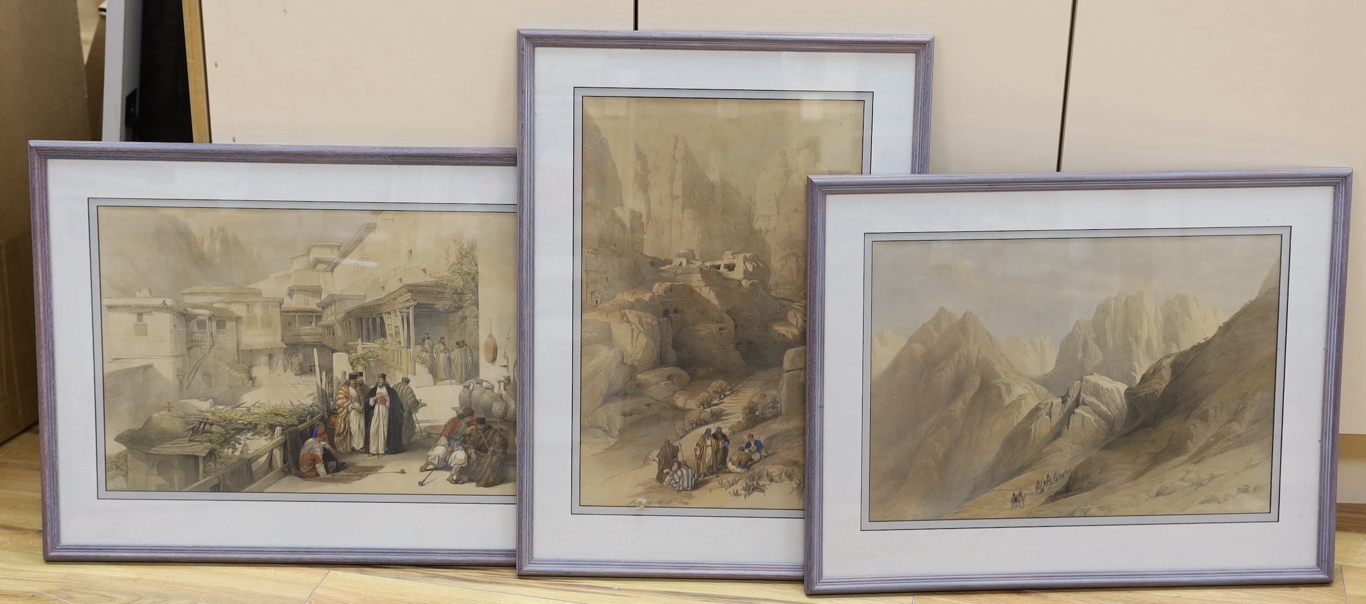 David Roberts | three hand coloured lithographs (1839) | MutualArt
