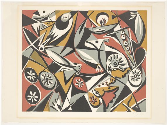 Ernst Wilhelm Nay | ”Steinfiguren”. (1949) | MutualArt