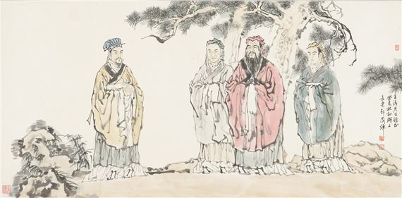 Liu Guohui | Four sages (2003) | MutualArt