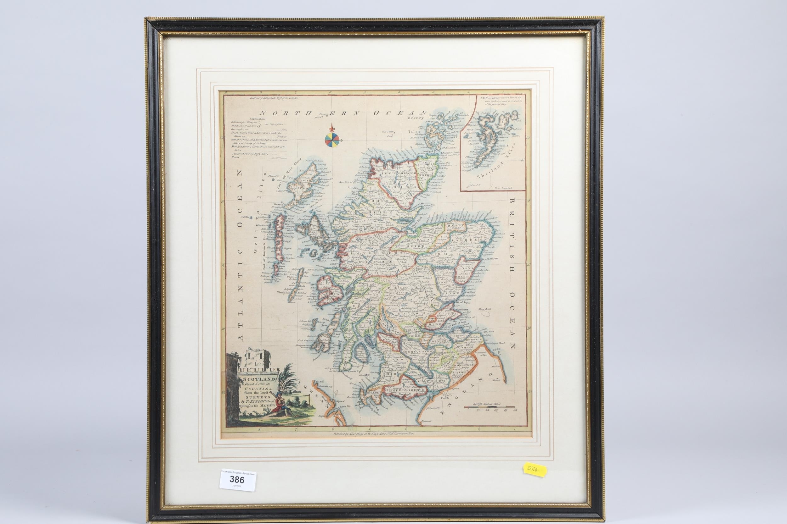 Thomas Kitchin | Map of Scotland (Circa 1790) | MutualArt