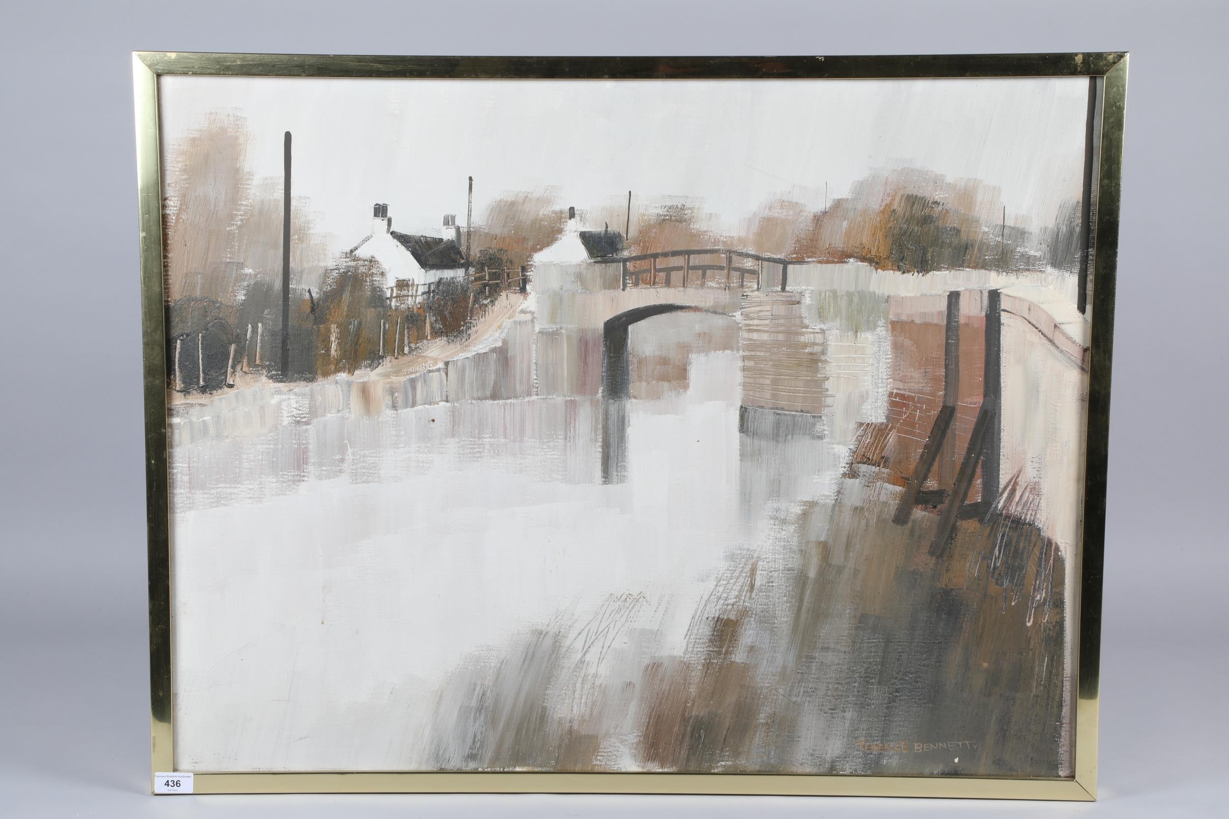 Terence Bennett | Bridge by the White Cottages | MutualArt